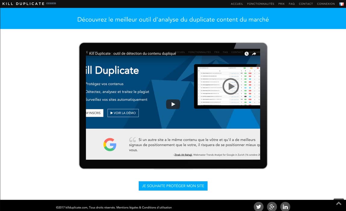 Kill Duplicate : outil de détection de contenu dupliqué - SEO HACKERS